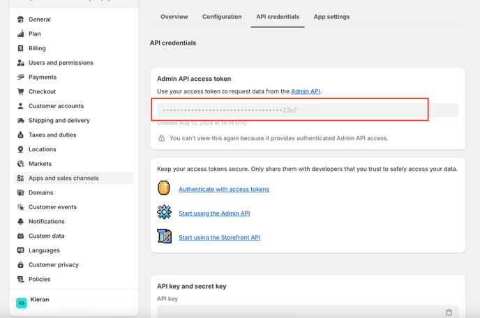 What is a Shopify token & how do I create one?